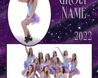 8x10 Memory Mate Digital Photoshop Template Dance / Sports - Etsy