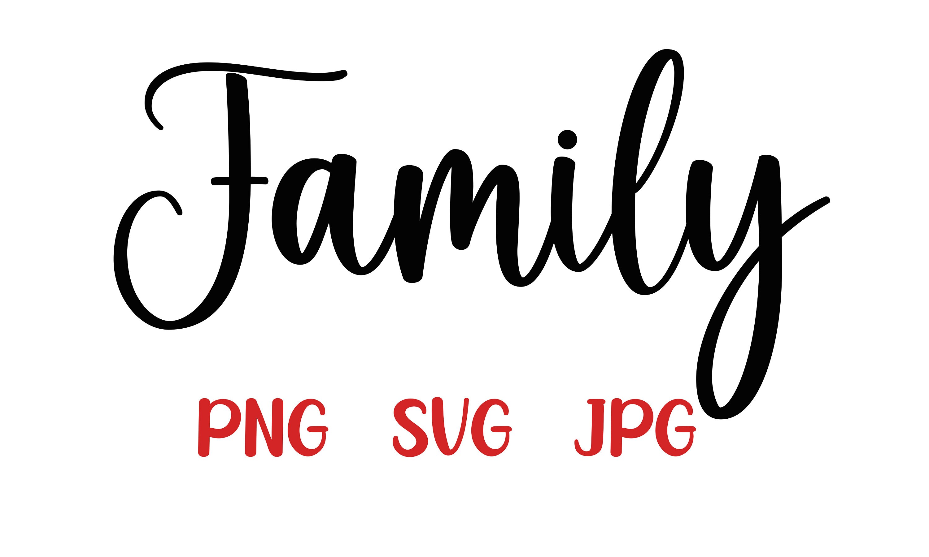 Family SVG PNG Jpgprintable & Digital File / Silhouette/cameo/cricut - Etsy