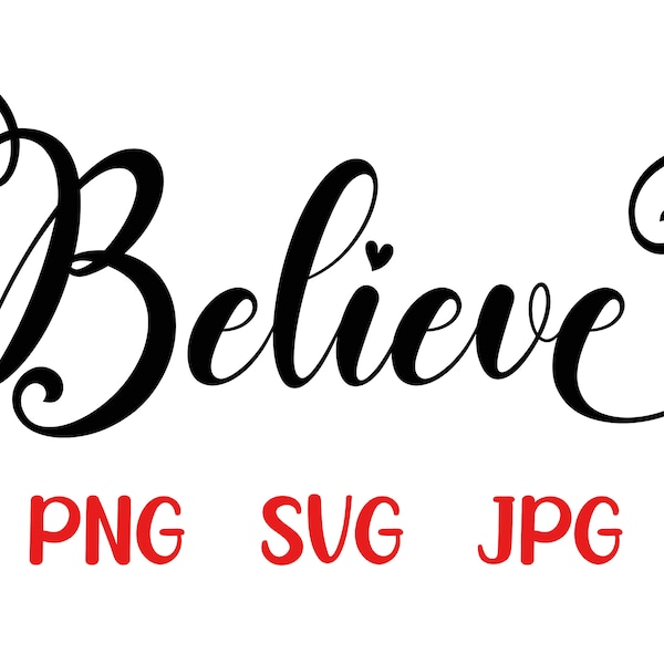 Believe Printable - Etsy