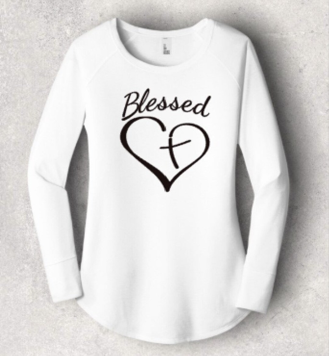Blessed Heart and Cross Tunic - Etsy