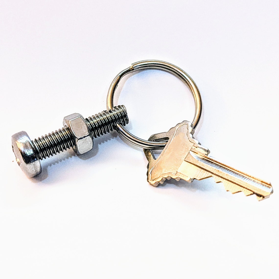 Nut & Bolt Fidget Keychain - Etsy
