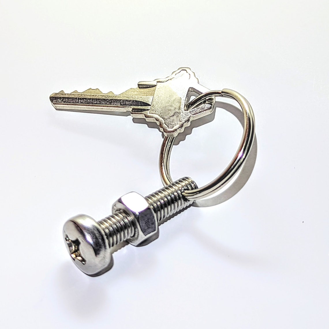 Nut & Bolt Fidget Keychain - Etsy