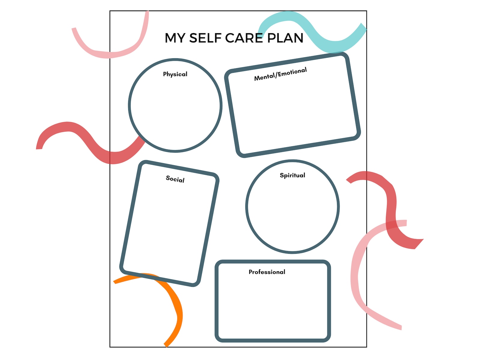My Self Care Plan | Self Care Worksheet | Self Care | Therapy Worksheet ... My Self Care Plan | Self Care Worksheet | Self Care | Therapy Worksheet ...