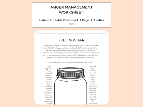 Hojas De Trabajo Para El Manejo De La Ira Cuadernillo Enojo | Campo