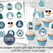 Printable Winter Gift Tags - Holiday Winter Party Cupcake Toppers Gift ...