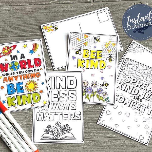 Printable Kindness Coloring Calendar Blank Kindness Calendar Printable ...