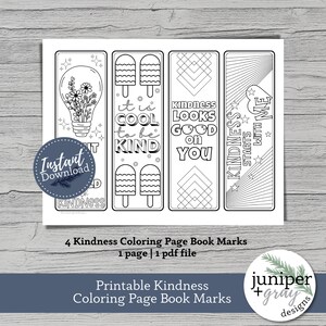 Printable Kindness Coloring Page Book Marks III - Coloring Page ...