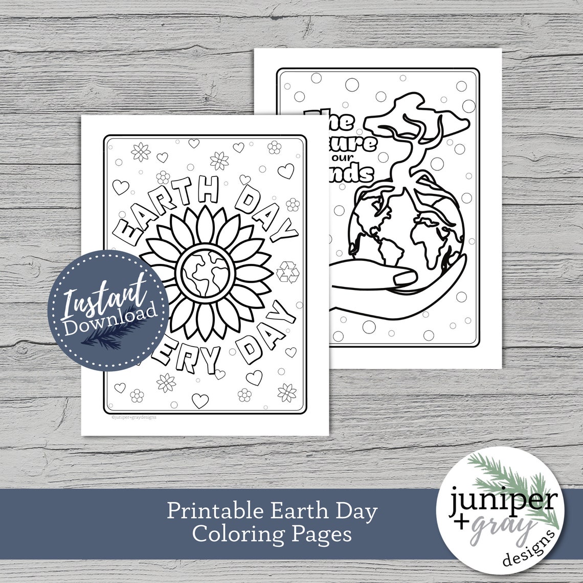 Printable Earth Day Coloring Pages Climate Change Coloring - Etsy Nederland