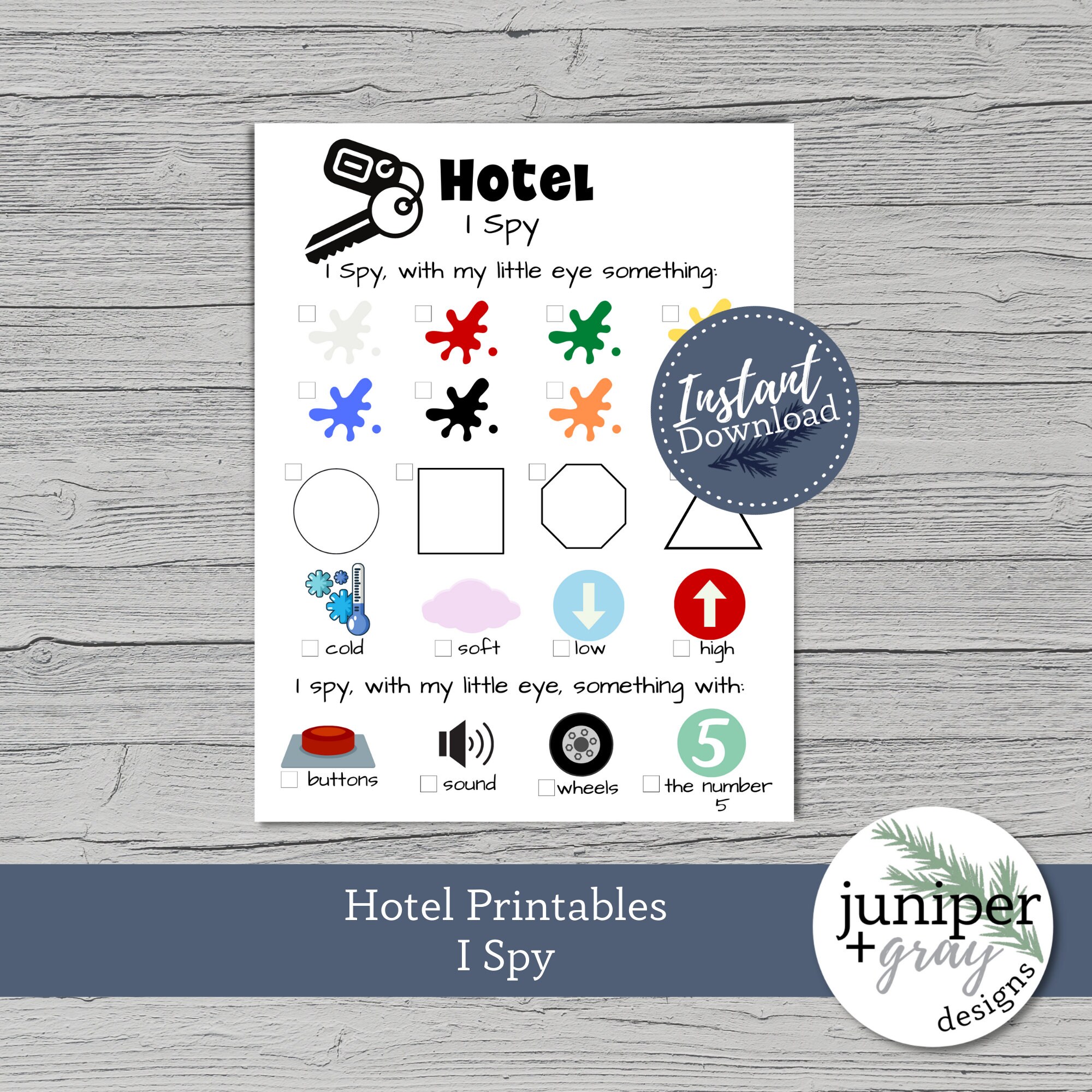 Printable Hotel Kids Activities - Travel Scavenger Hunt I Spy - Early ...