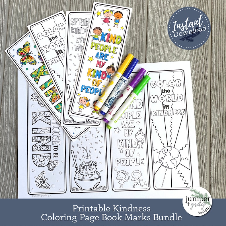 Kindness Bookmarks Coloring at James Goldsbrough blog