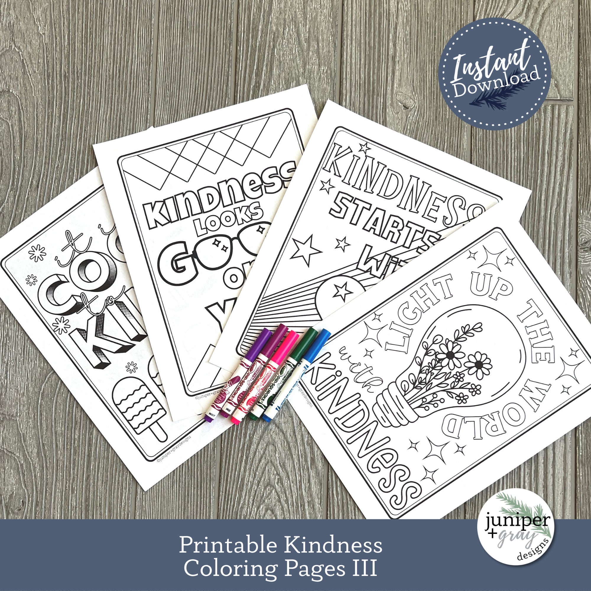 Printable Kindness Coloring Pages III Kindness Matters Bee Kind ...