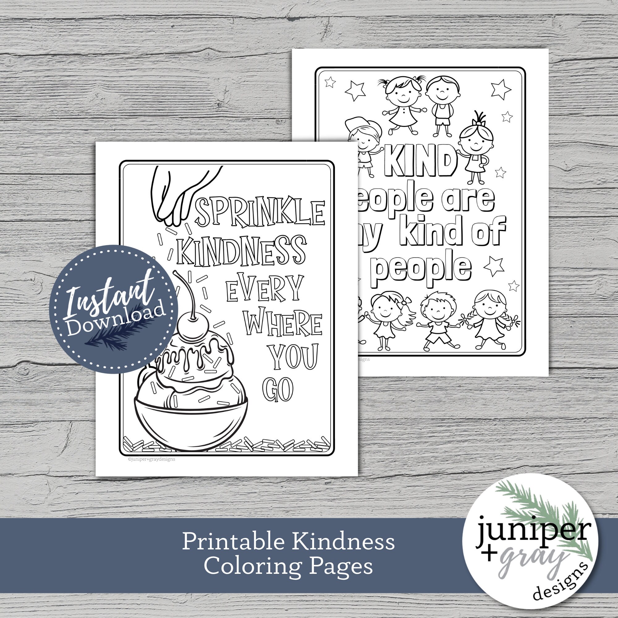 Kindness Coloring Pages: Printable Designs for All Ages (PDF) - Etsy