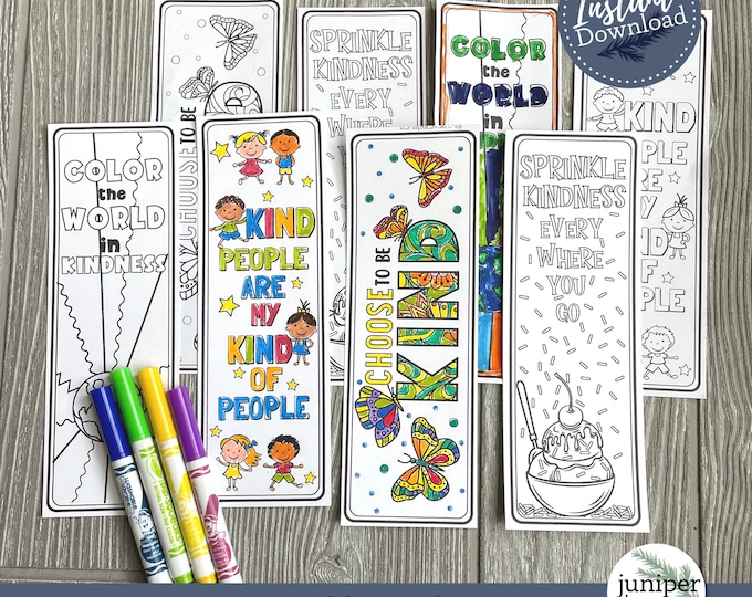 Printable Kindness Coloring Page Book Marks II Coloring Page Kindness ...