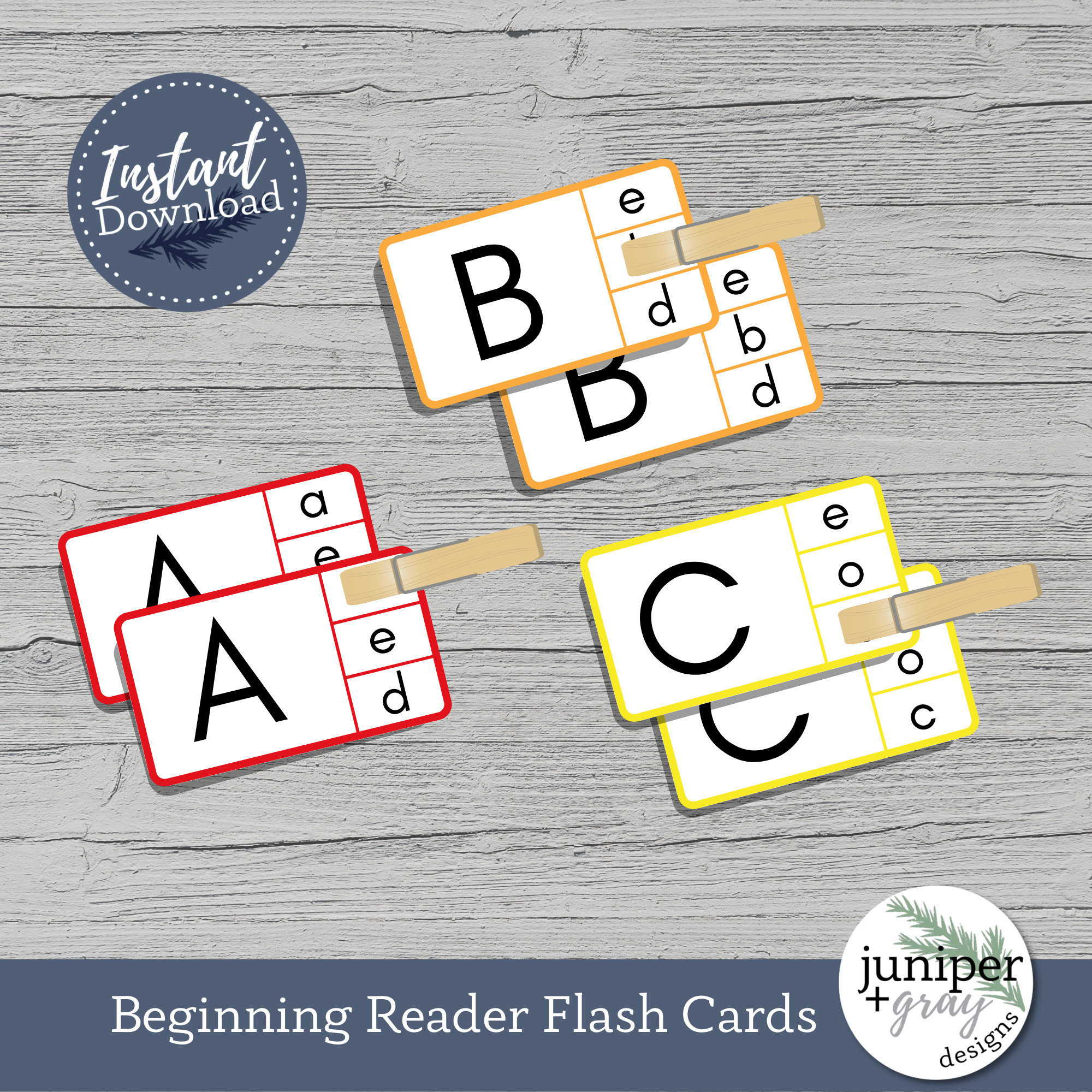 Printable Letter Linking Flash Cards - Learn Alphabet Letters and ...