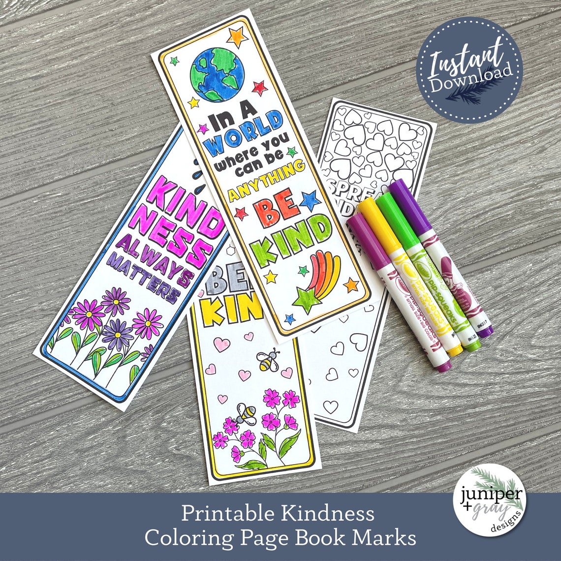 Printable Kindness Coloring Page Book Marks Coloring Page | Etsy UK