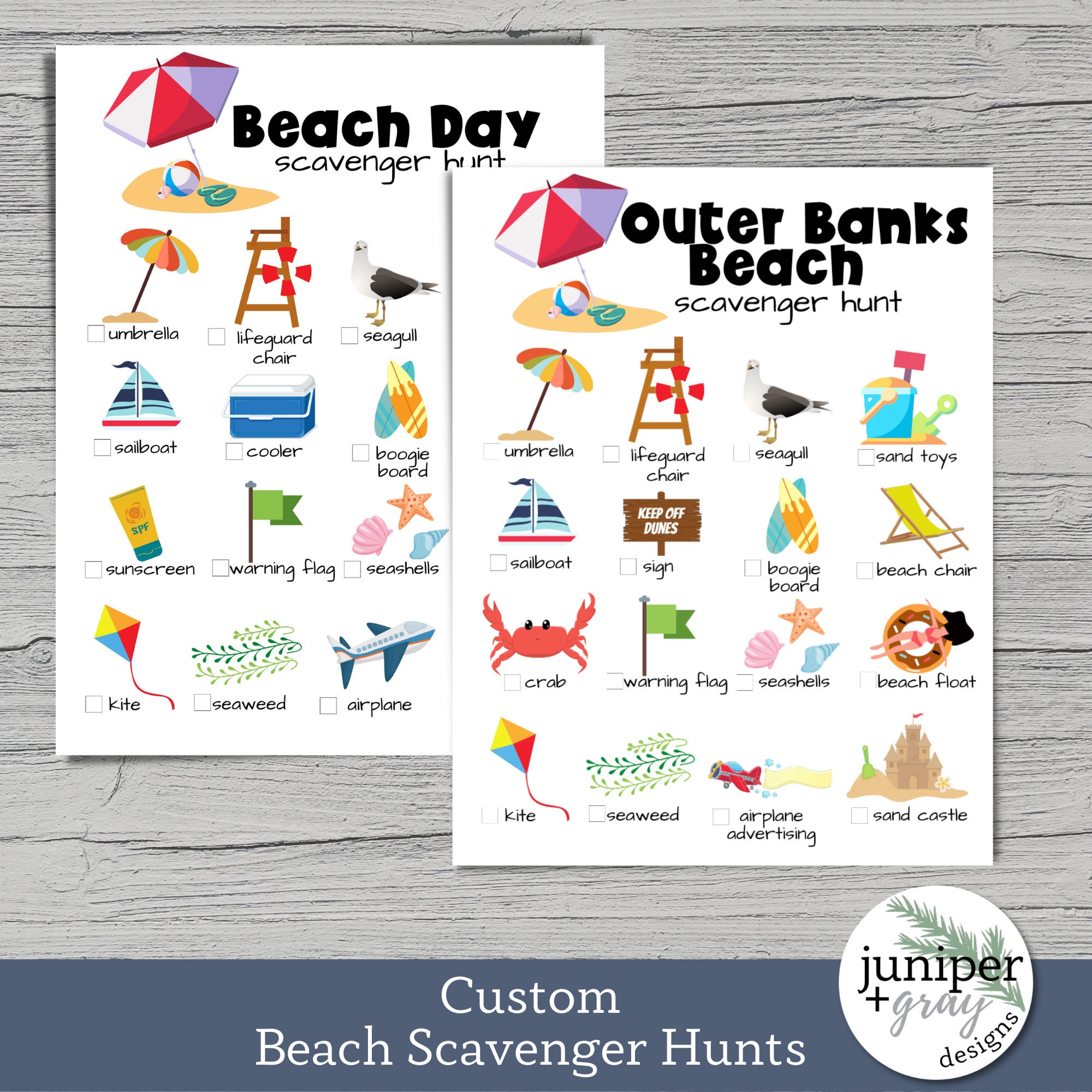 Custom Kids Scavenger Hunt Customizable Scavenger Hunt for Any Occasion ...