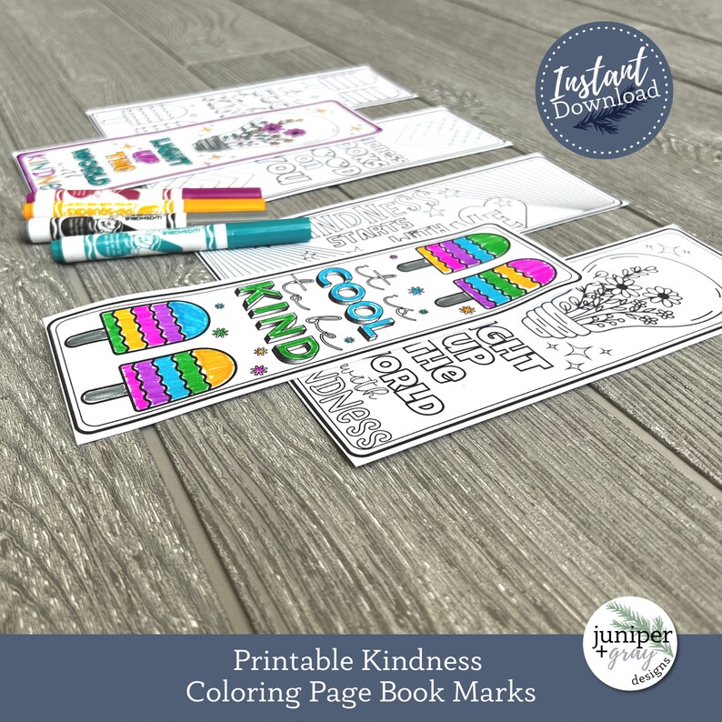 Printable Kindness Coloring Page Book Marks III - Coloring Page ...