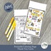 Printable Coloring Thank You Note - Bee Themed Colorable Thank You Card ...