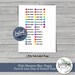Printable School Memory Box Files Rainbow Paint Kids First & Last Day ...