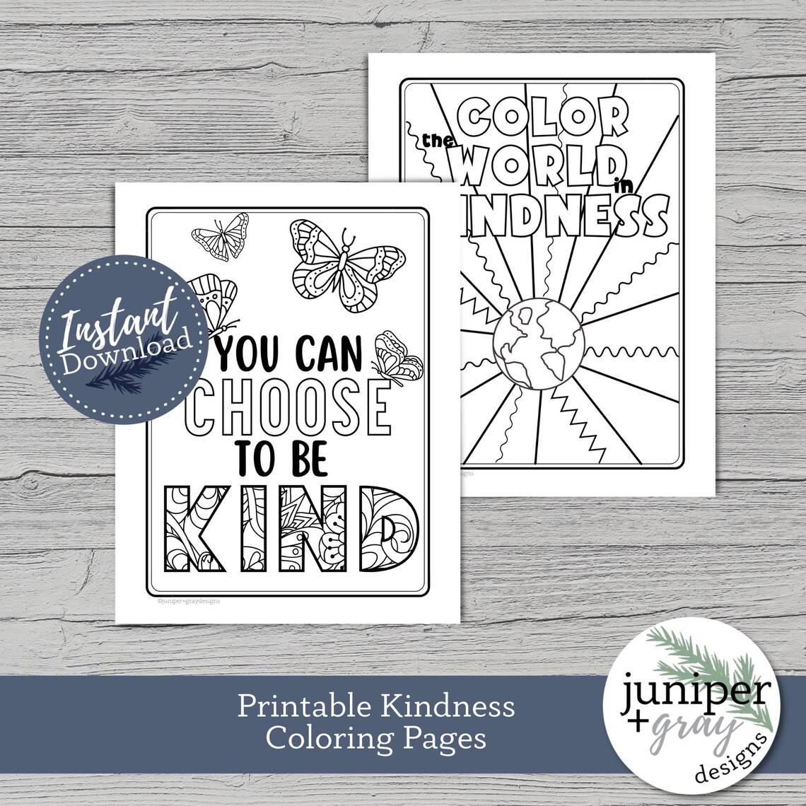 Printable Kindness Coloring Pages for All Ages II- Choose to Be Kind ...