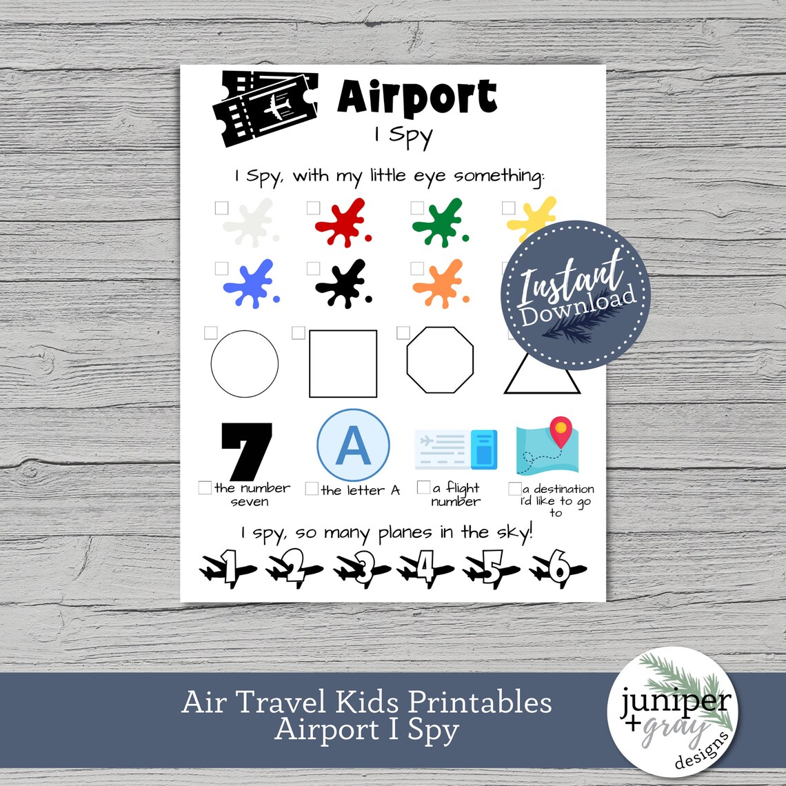 Printable Air Travel Kids Activities Travel Journal | Etsy