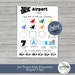 Printable Air Travel Kids Activities - Travel Journal Scavenger Hunt I ...