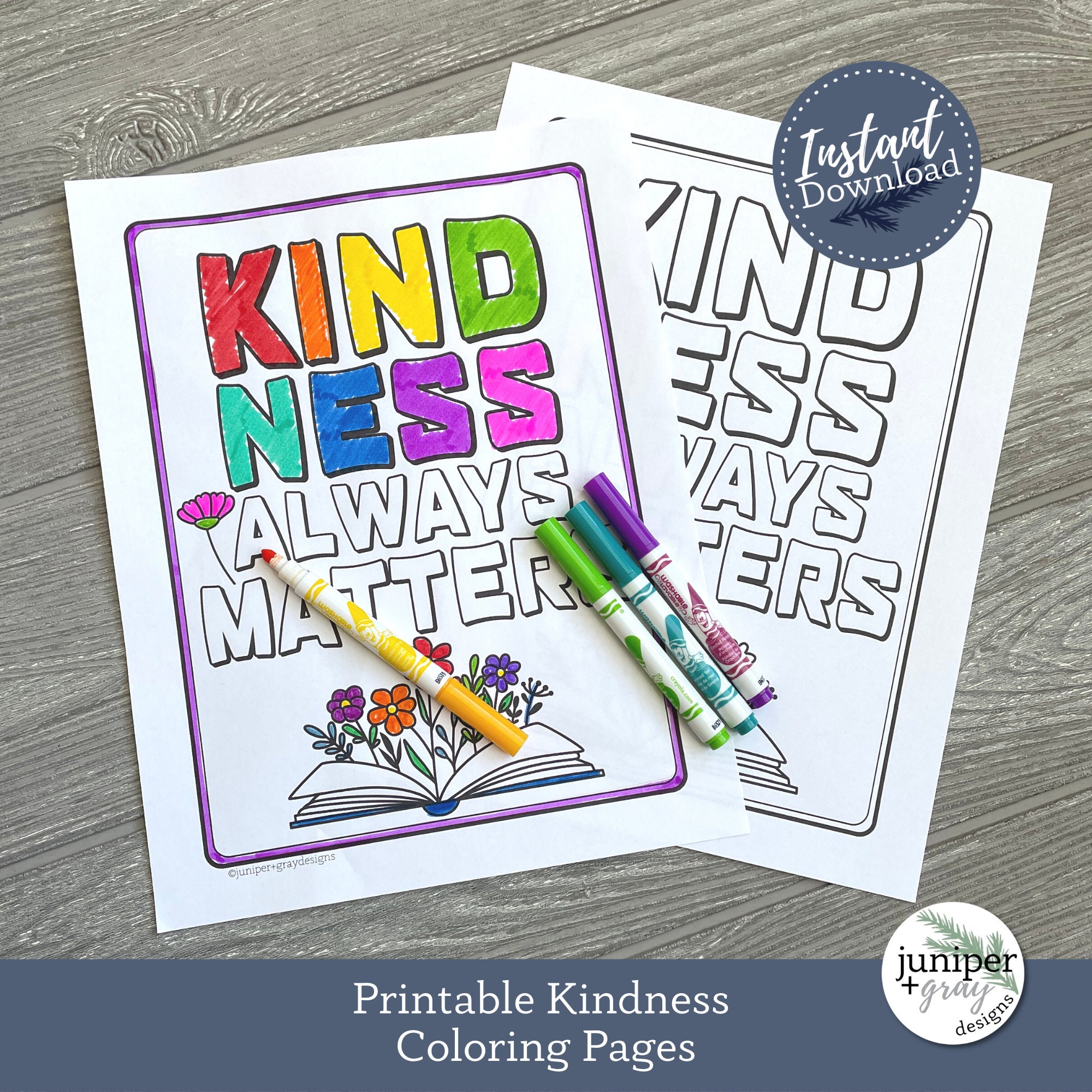 Printable Kindness Coloring Pages I Kindness Matters Bee Kind Coloring ...