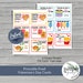 Printable Food Themed Valentine's Day Cards - Printable Food Favorites ...