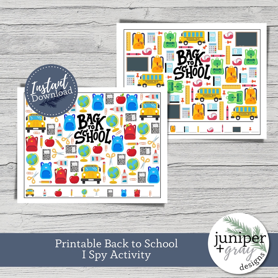 Printable Back to School I Spy Kids Activities - Back to School I Spy ...