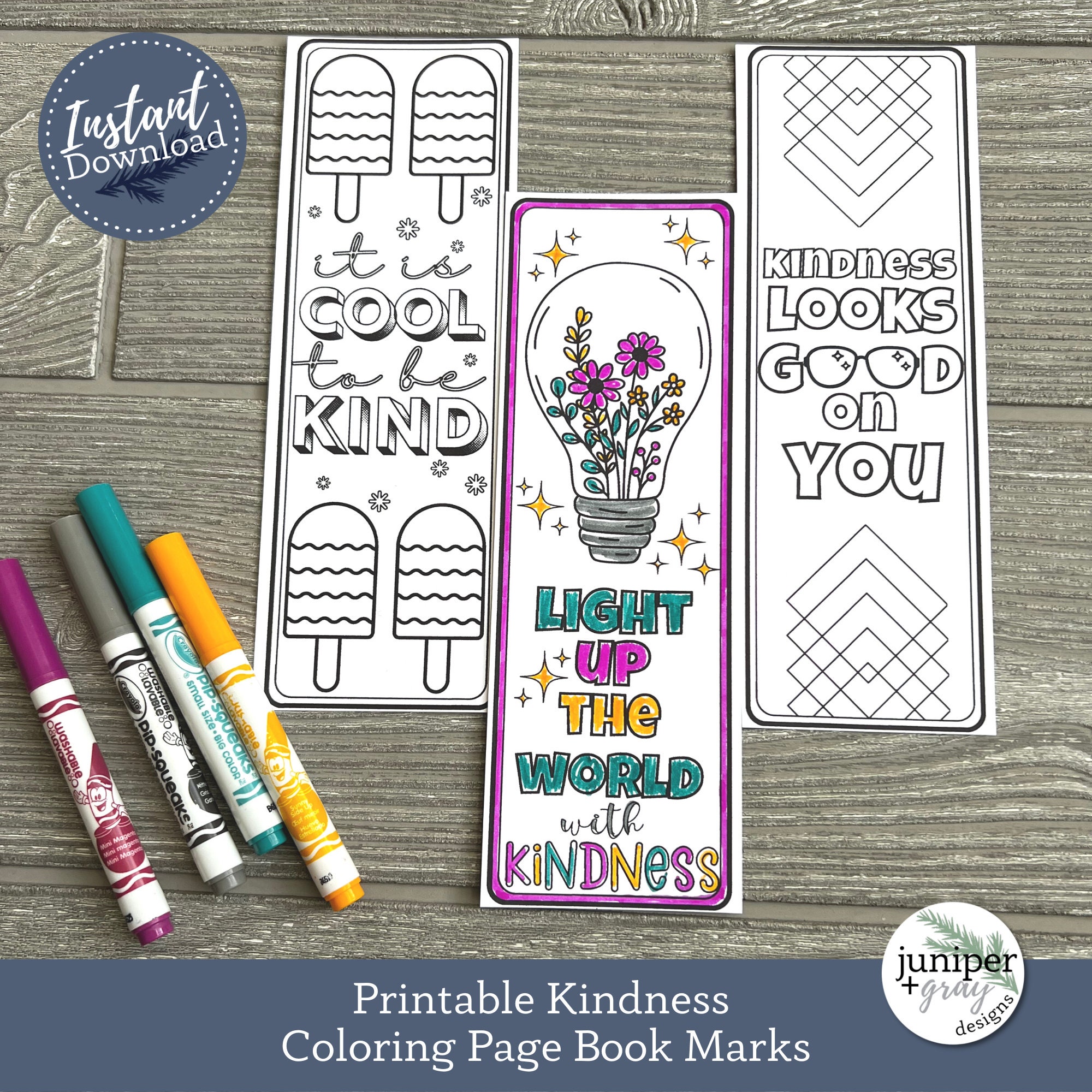 Printable Kindness Coloring Page Book Marks III - Coloring Page ...