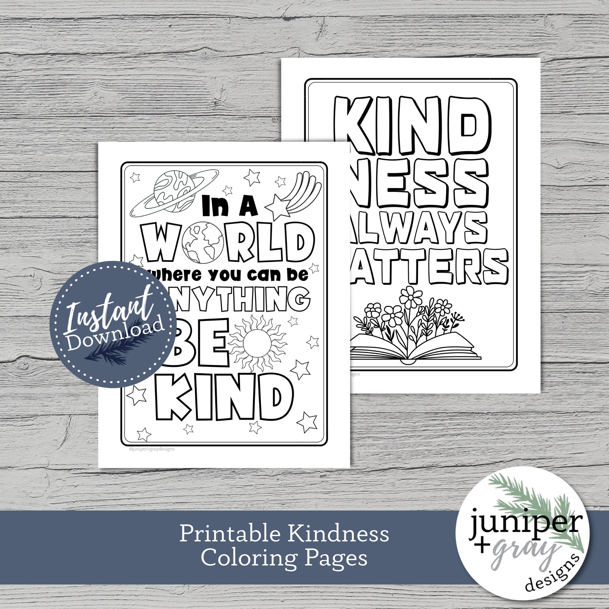 Printable Kindness Coloring Pages I Kindness Matters Bee Kind Coloring ...