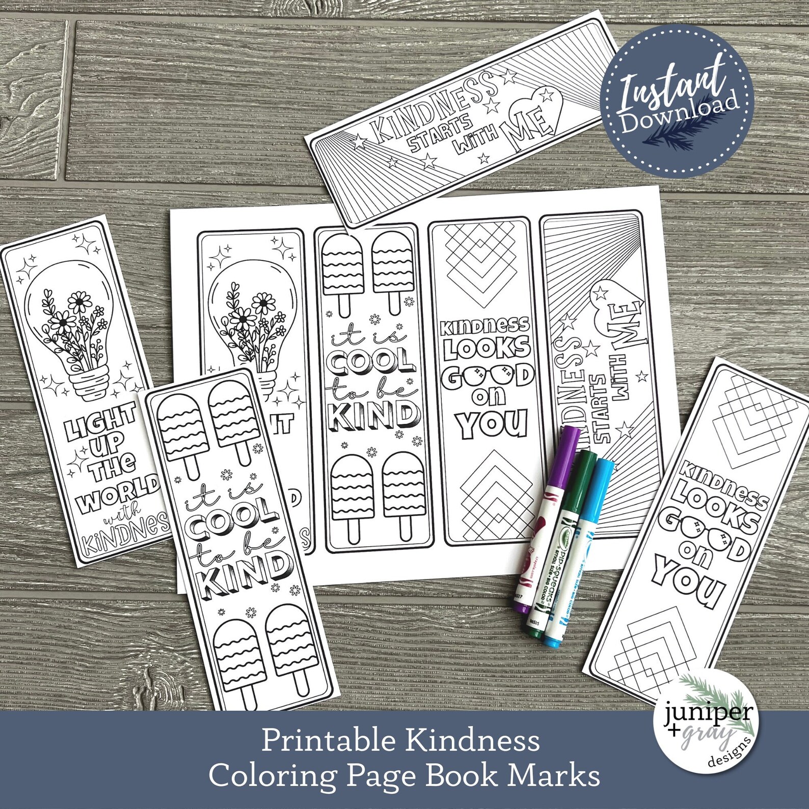 Printable Kindness Coloring Page Book Marks III - Coloring Page ...