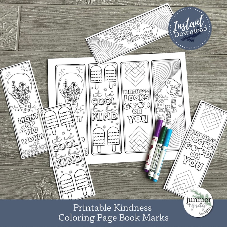 Printable Kindness Coloring Page Book Marks III - Coloring Page ...