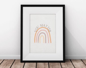 Your Mental Health Matters. You Matter. Wall Art, Digital, Printable - Etsy