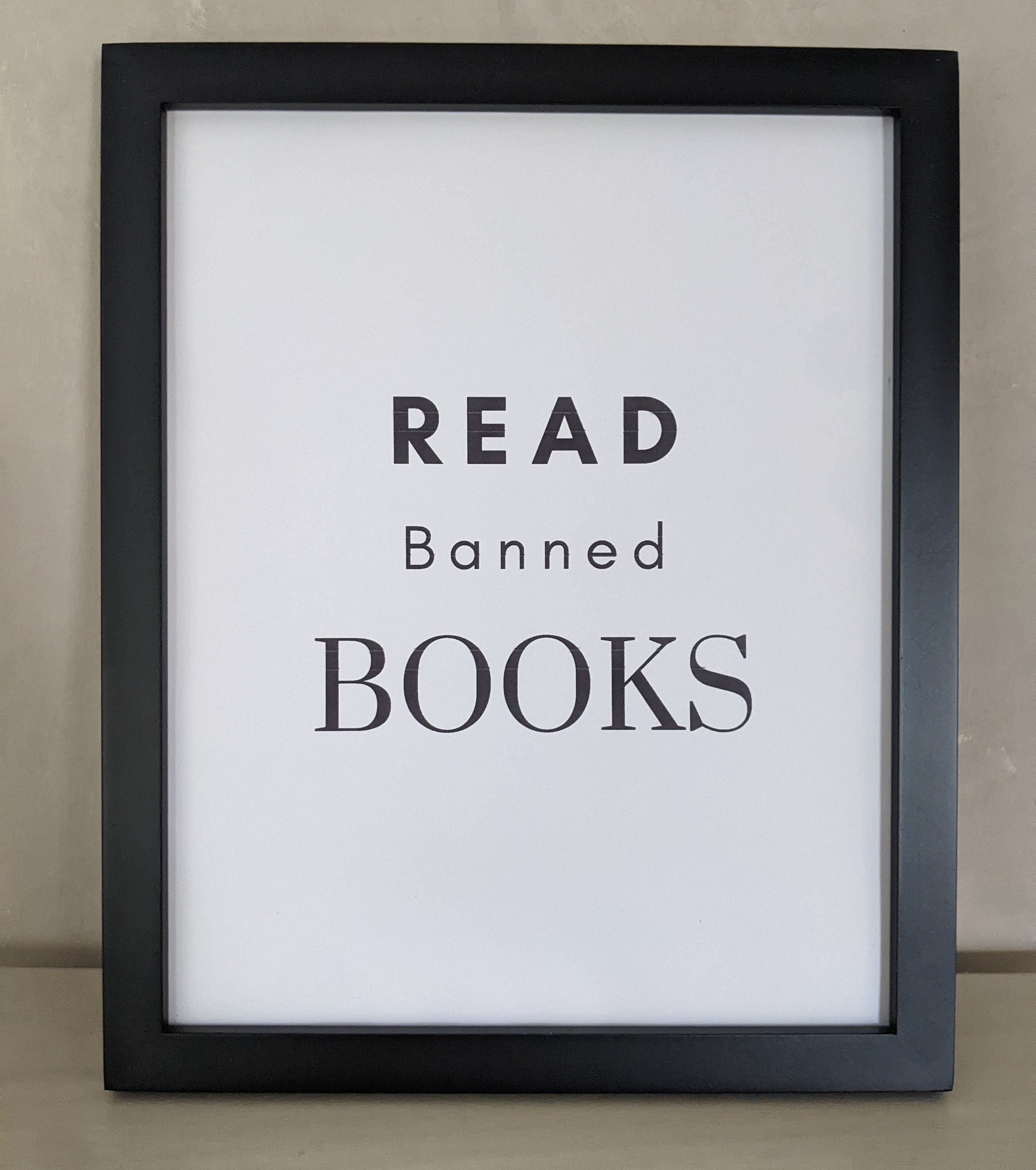 Read Banned Books | Digital Printable - Etsy