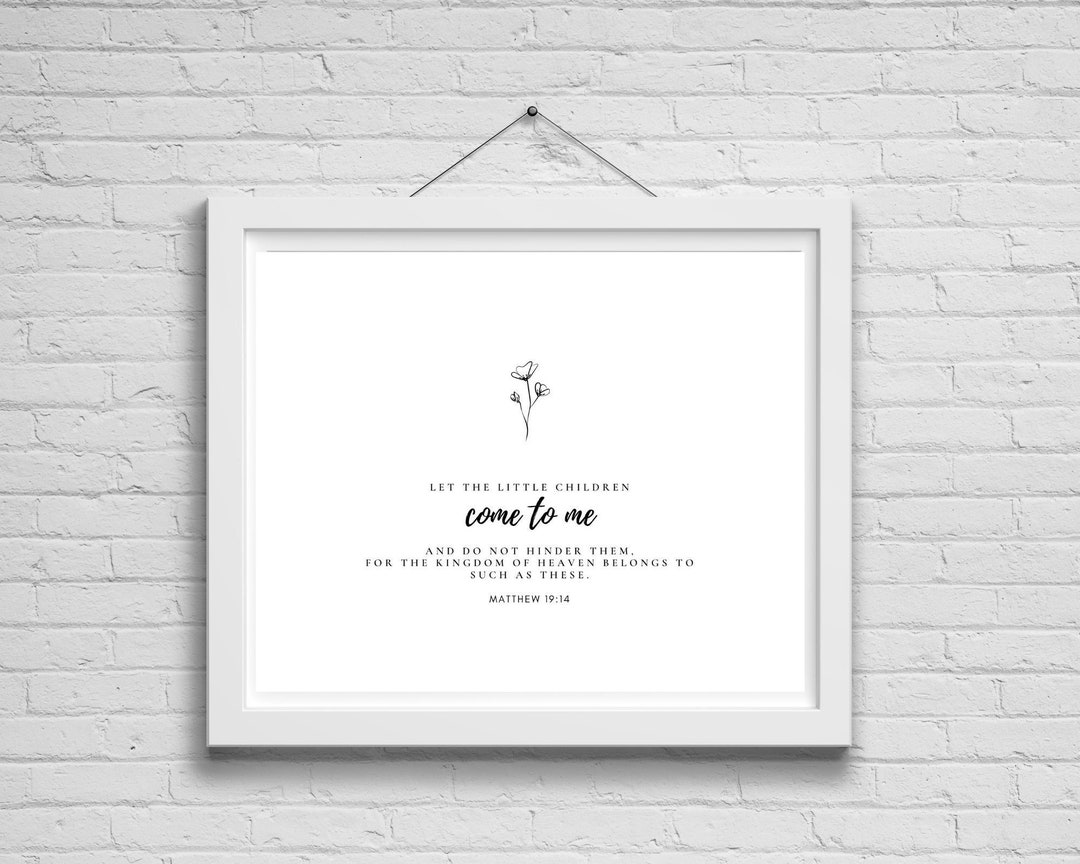 Let the Little Children Come to Me | Digital Printable - Etsy
