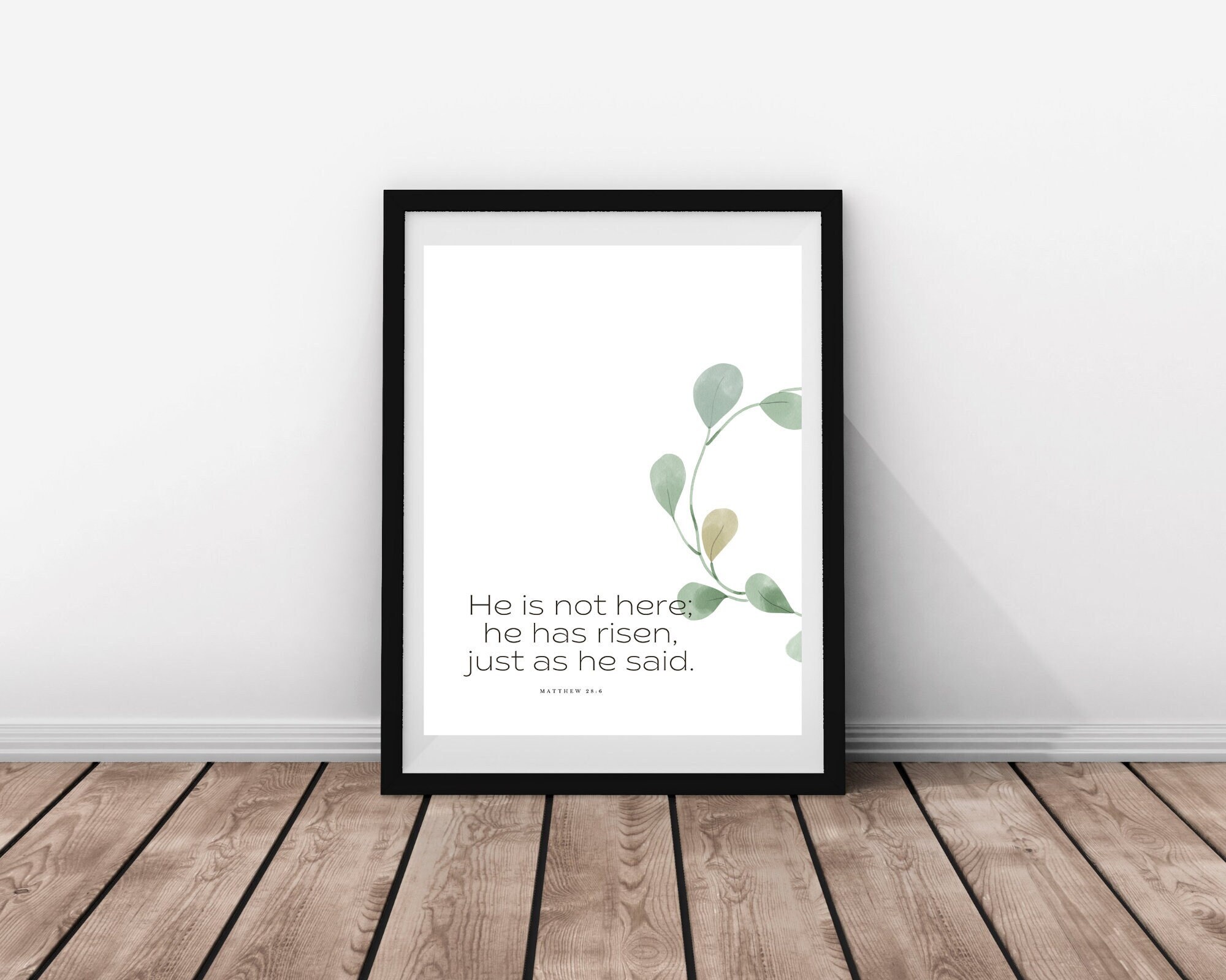 Matthew 28 He is Risen, Just as He Said | Digital Printable - Etsy