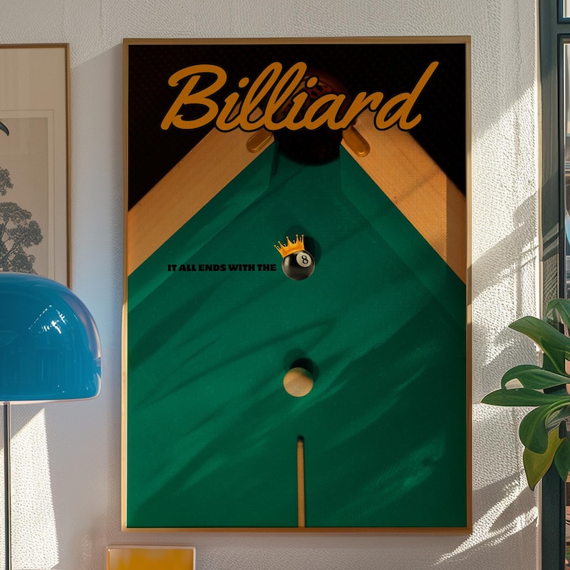 Billiards Wall Art - Etsy