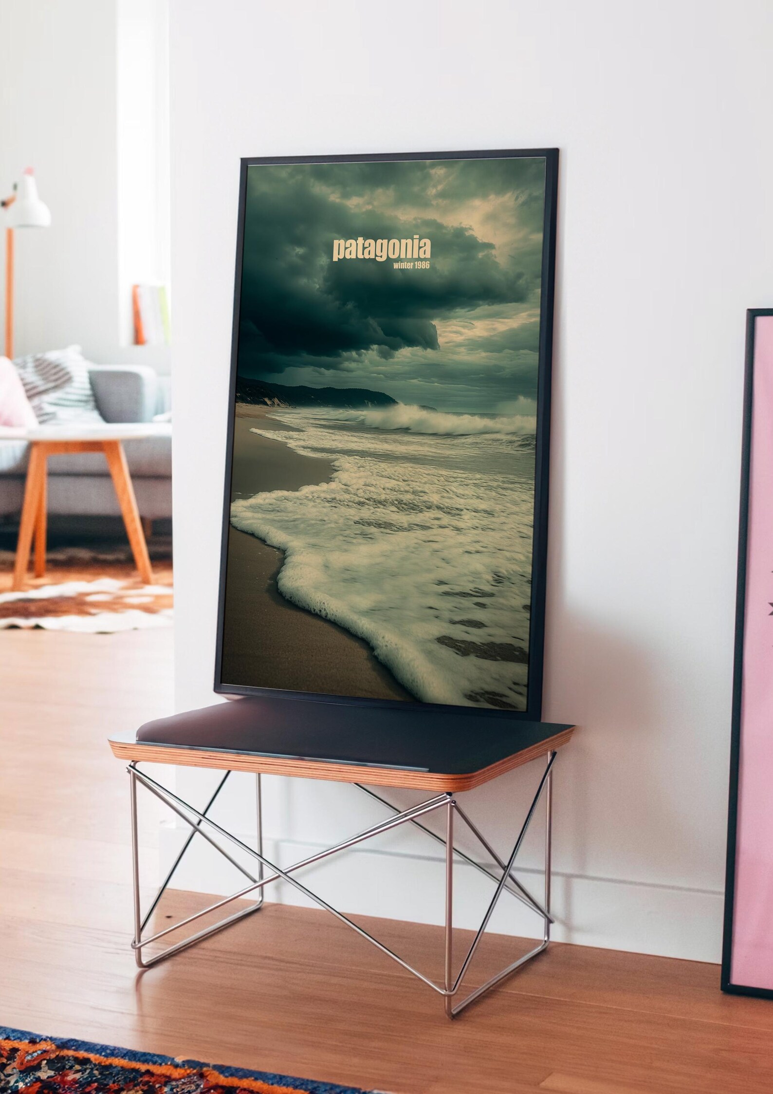 Patagonia Ocean Waves Vintage Poster: 1986 Storm Print (digital ...