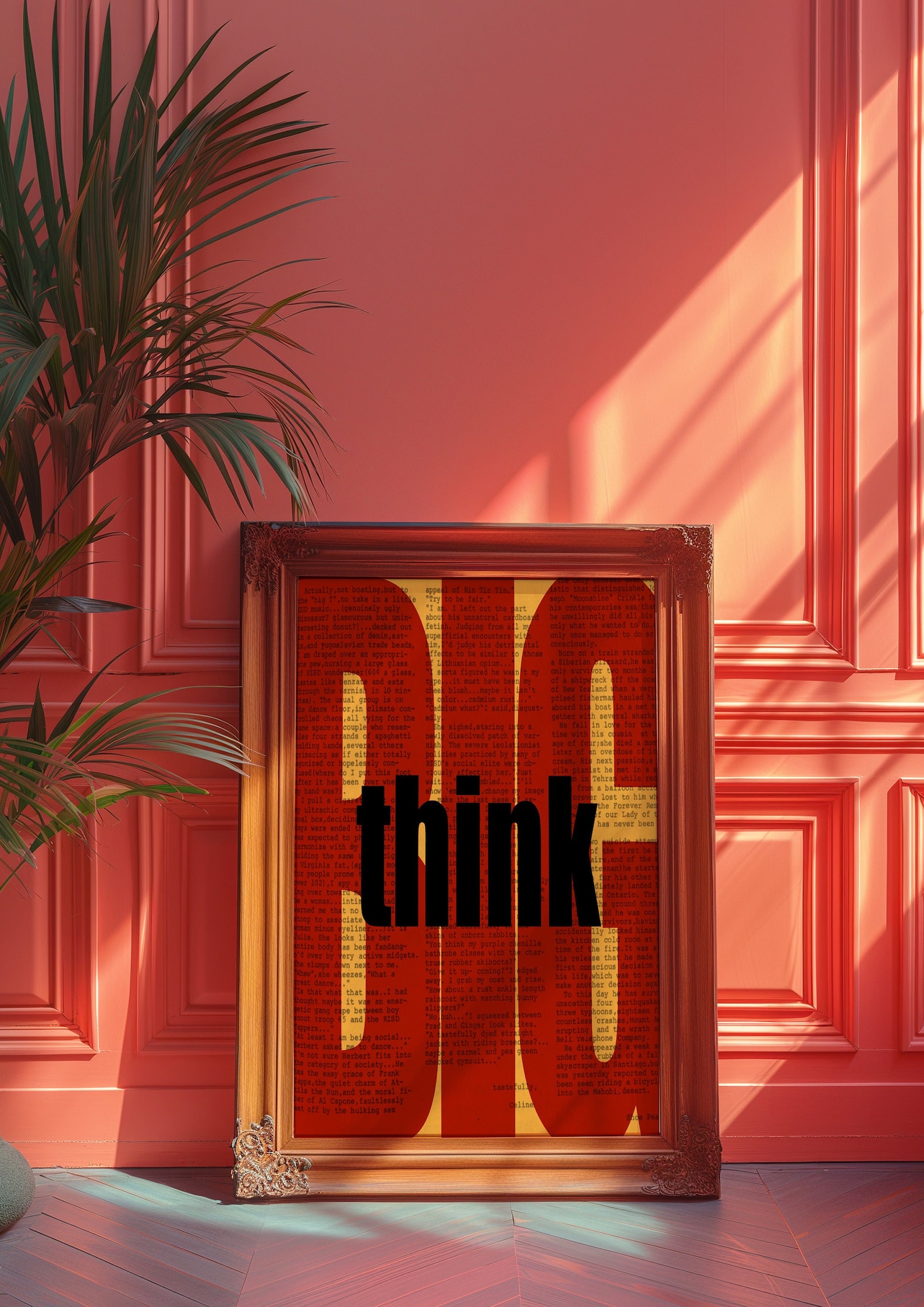 Red 'think Big' Art Print: Dopamine Decor (digital Download) - Etsy