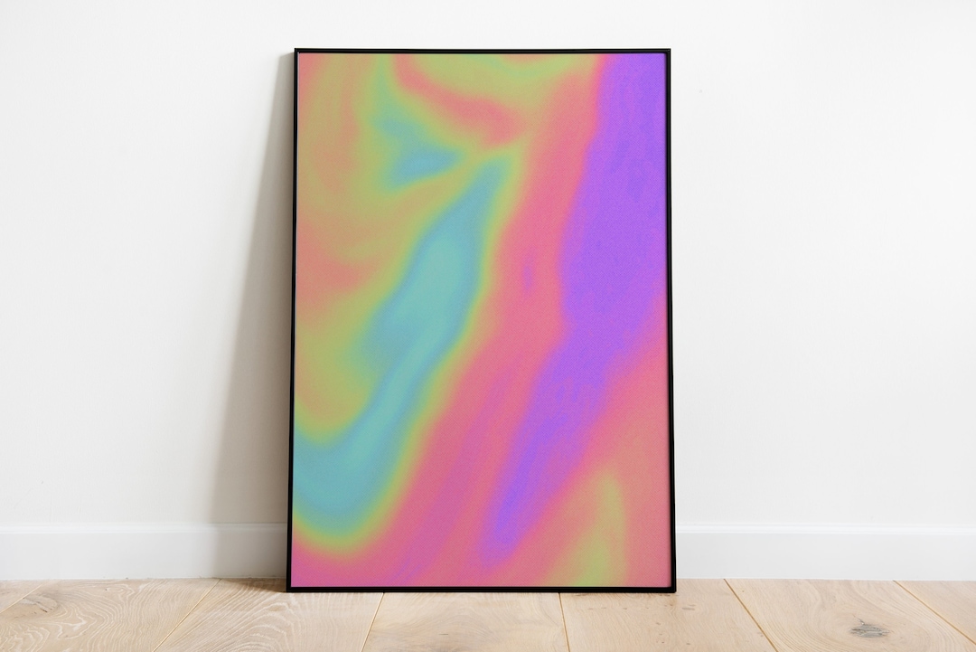 Aura Poster, Retro Gradient Poster, Grainy Gradient, Dorm Decor ...