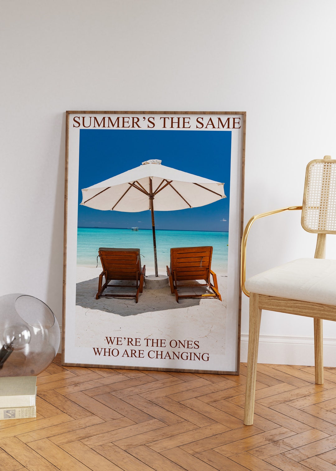 Holiday Summer Poster, Beach Wall Print, Summer Wall Art, Summer House ...