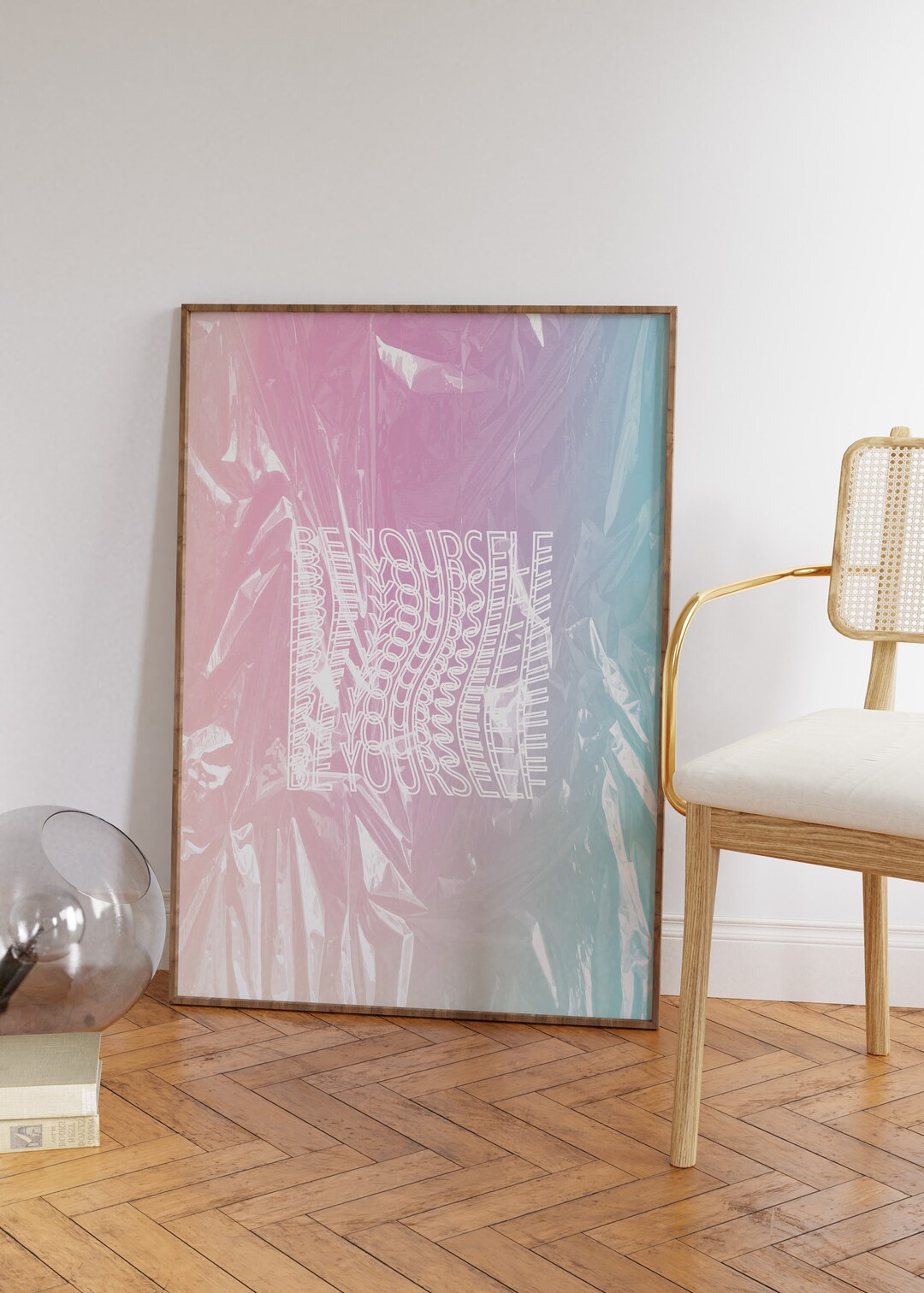 70s Spiritual Gradient Art Print: Manifest Wall Decor (digital Download ...
