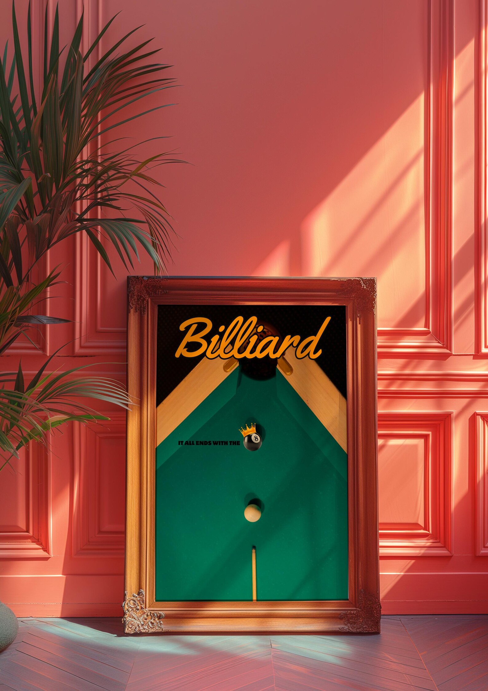 8-ball Billiards Poster: Game Room Wall Art (digital Download) - Etsy