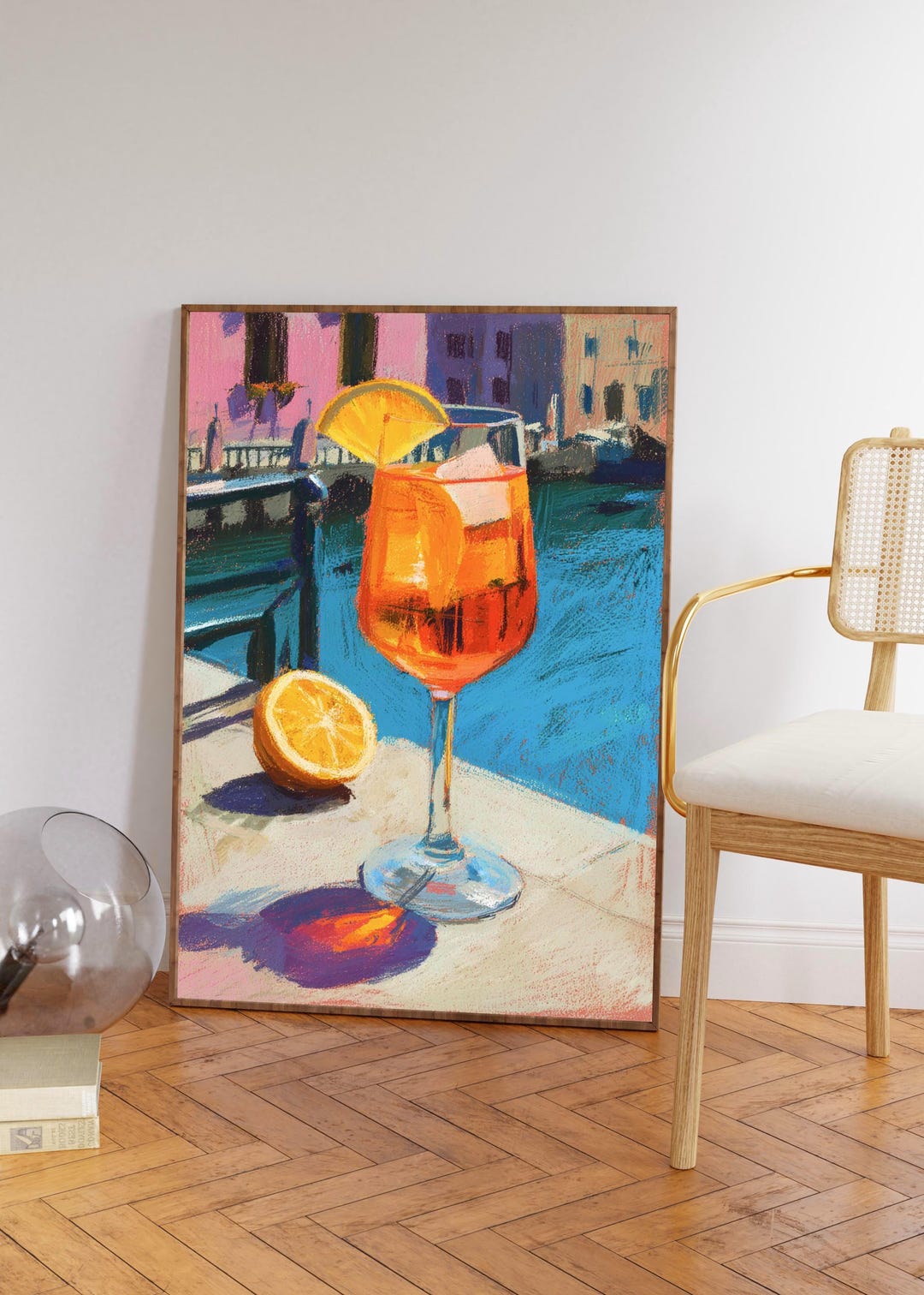 Italian Spritz Cocktail Illustration, Summer Aperitif Poster, European ...