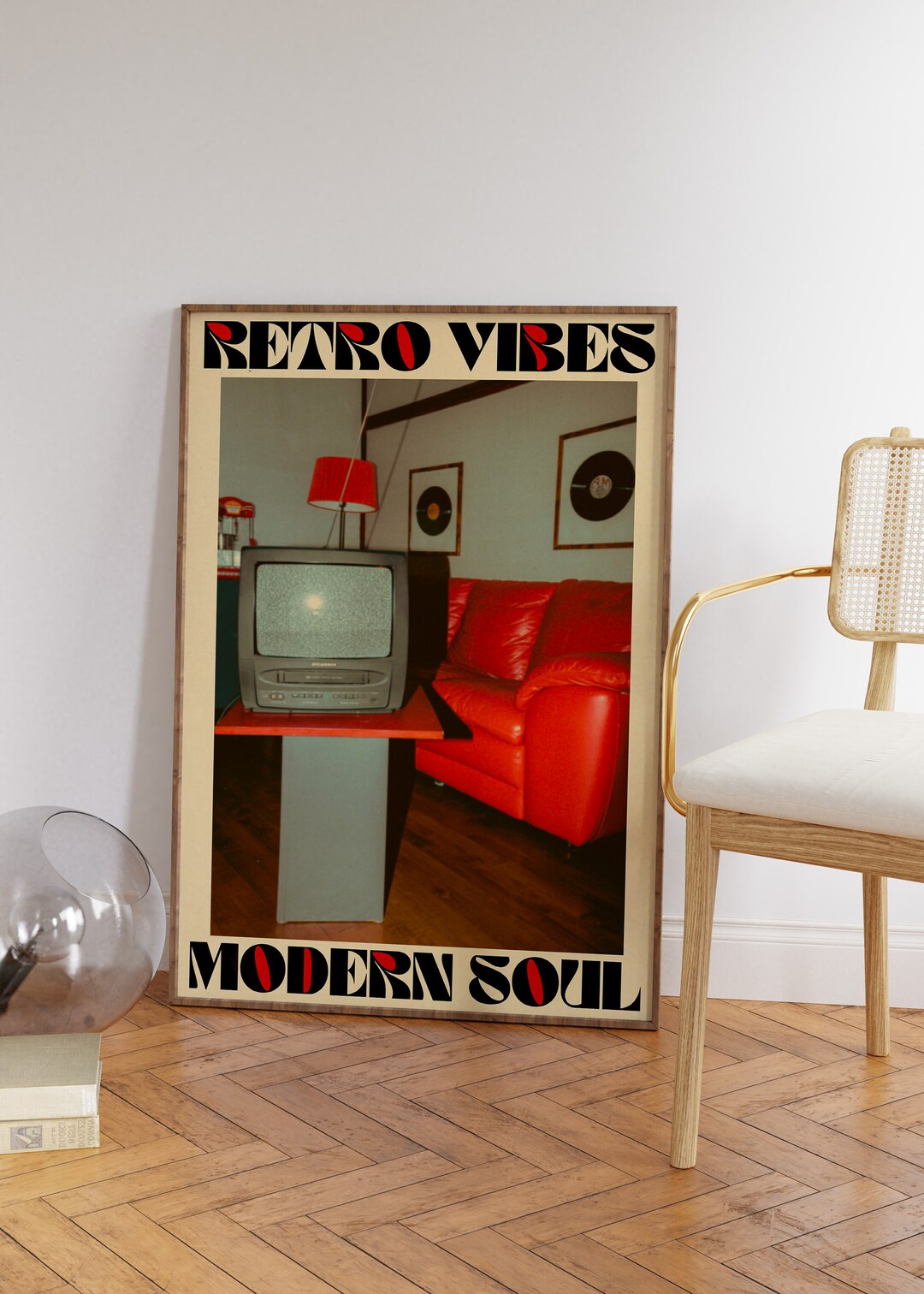 Retro Vibes Print, Aesthetic Print, Vintage Poster, Trippy Wall Art ...