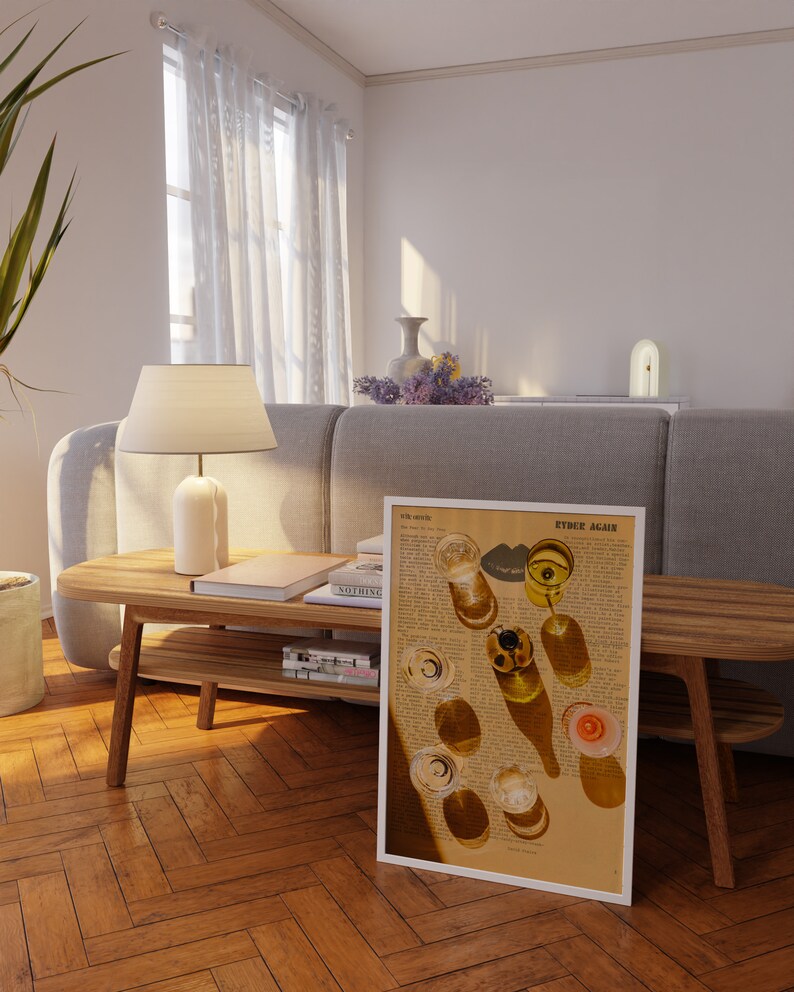 Retro Newspaper Still Life Art Print, 70s Inspired (digital Download ...