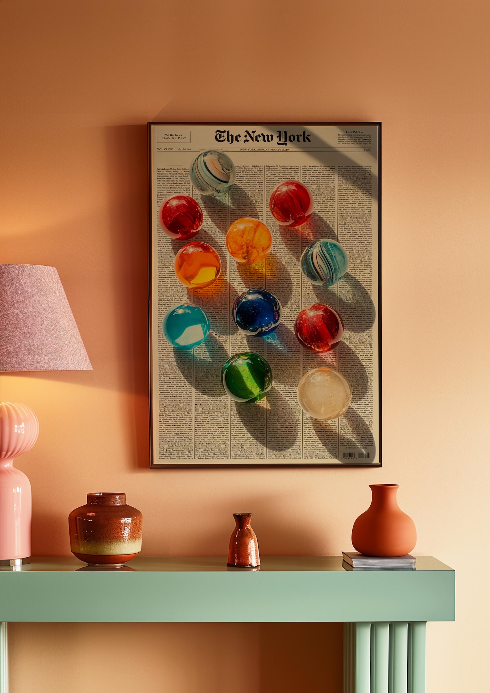 70s Psychedelic Newspaper Art Print: Retro Trippy Wall Decor (digital ...
