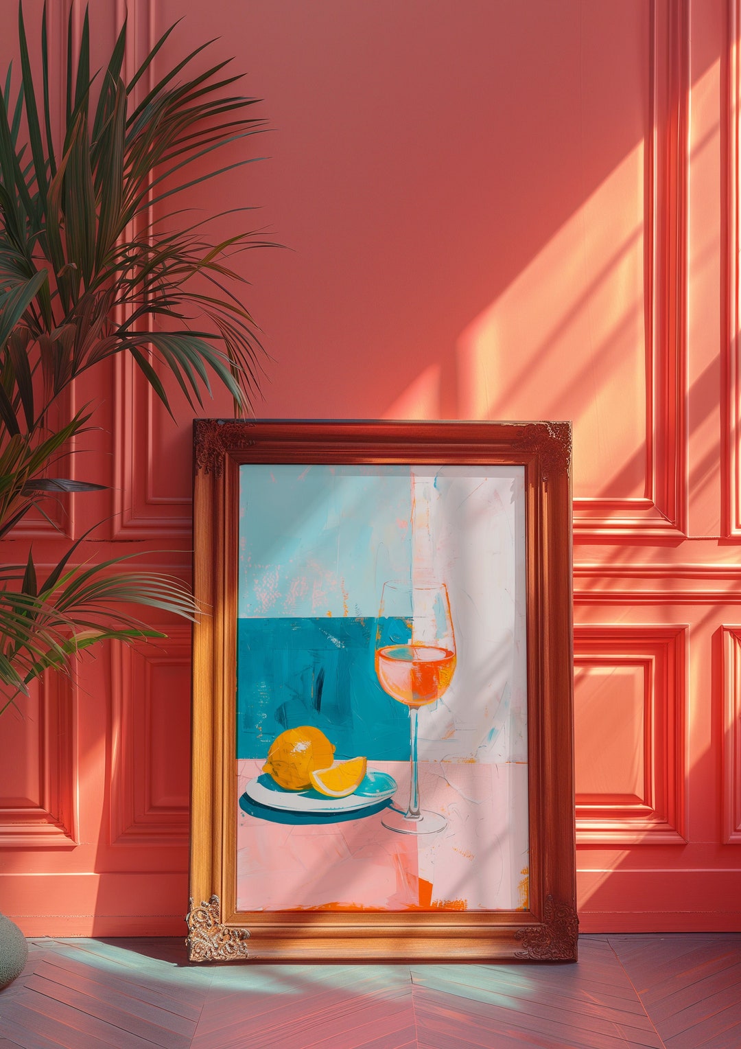 Cocktail Print: Psychedelic Maximalist Kitchen Wall Art (digital ...