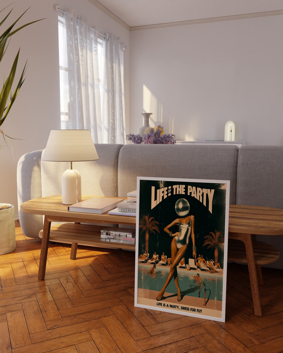 Disco Print, Disco Ball Poster, 70s Poster, Black Wall Art, Psychedelic ...